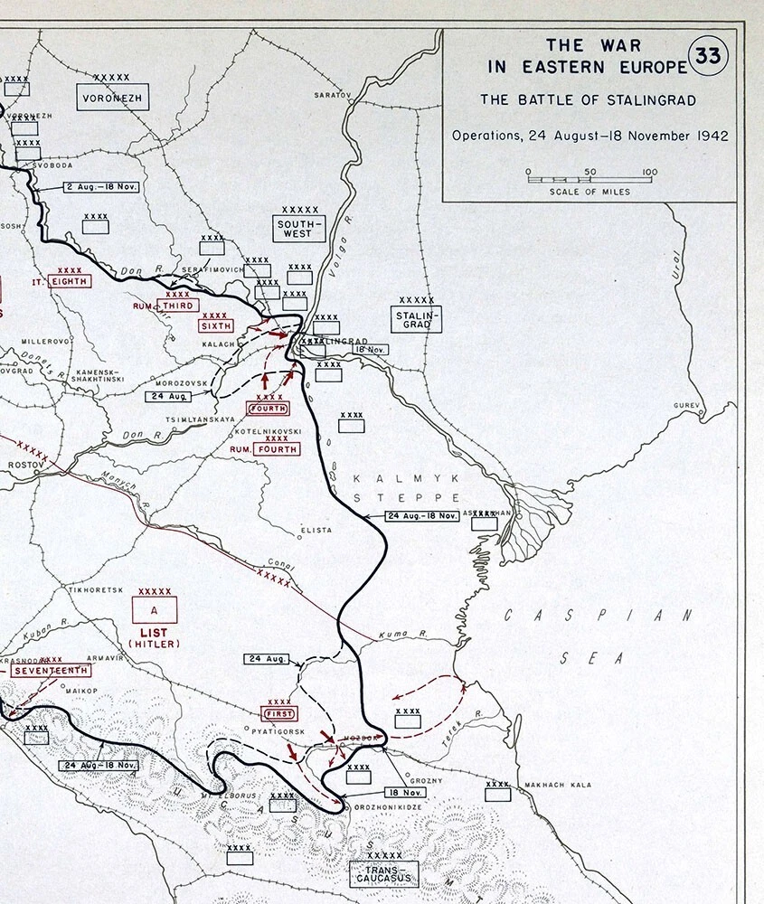 Stalingrad Russia Map