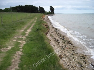 Photo 6x4 Solent Way towards Solent Breezes Caravan Site Hook/SU5005 ...