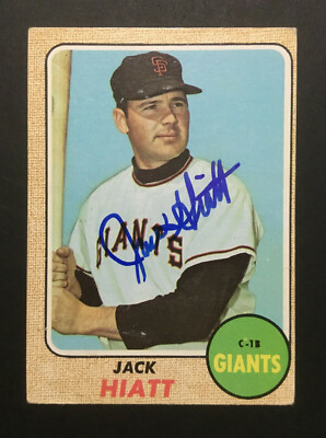 Jack Hiatt SF Giants signed 1968 Topps baseball card #419 Auto ...