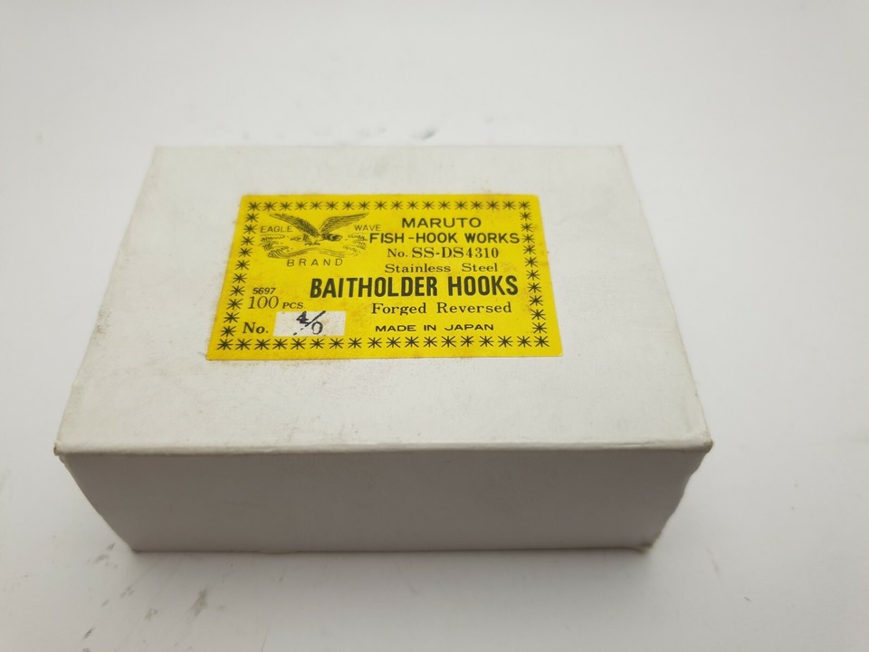 1pk Maruto TUTE MS4310 Nickel 100pcs Beak Fish Hooks Choose Size | eBay