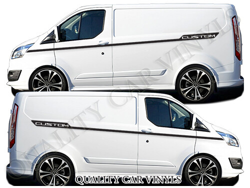Transit custom racing stripes kit for SWB LWB L1 L2 decal graphic vinyl ...