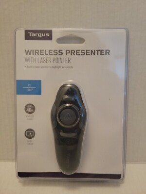 TARGUS WIRELESS PRESENTER WITH LASER POINTER AMP16B PC/MAC | eBay