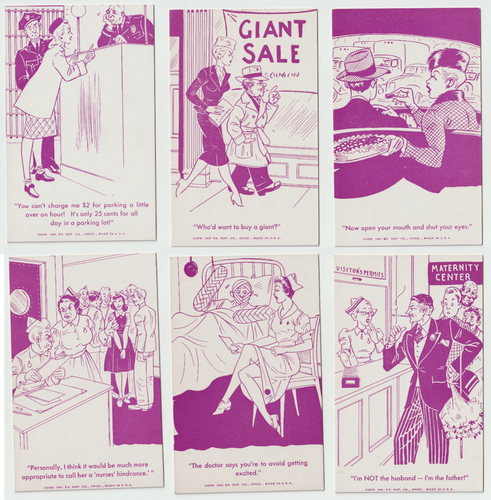 Lot 6 Circa 1940 Arcade Trade Card Exhibit Supply Ex Sup Co Cartoon ...