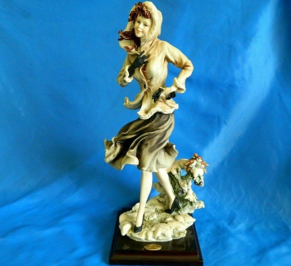 GIUSEPPE ARMANI FIGURINE ORIGINAL #0235C WINTER -SNOW FLAKES HAND ...