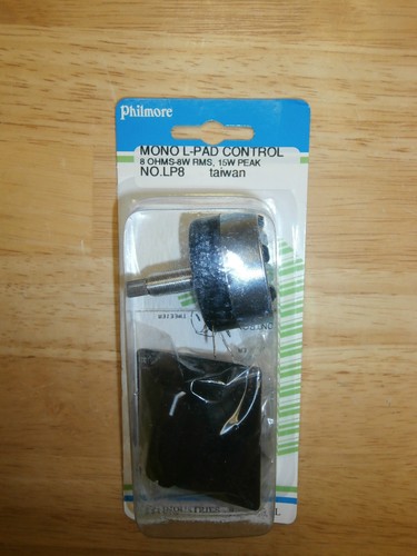 8 Ohm Mono 15 Watt L-Pad Audio Speaker Volume Level Control LP8,LP8B ...