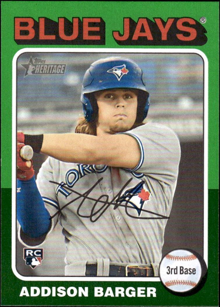 2024 Topps Heritage High Number - SP Addison Barger #725 Green Border ...