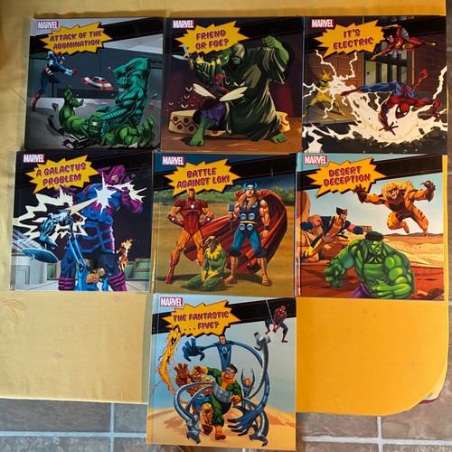 Lot of 7 Marvel Storybook Collection Hardcover Kids Books Spiderman ...