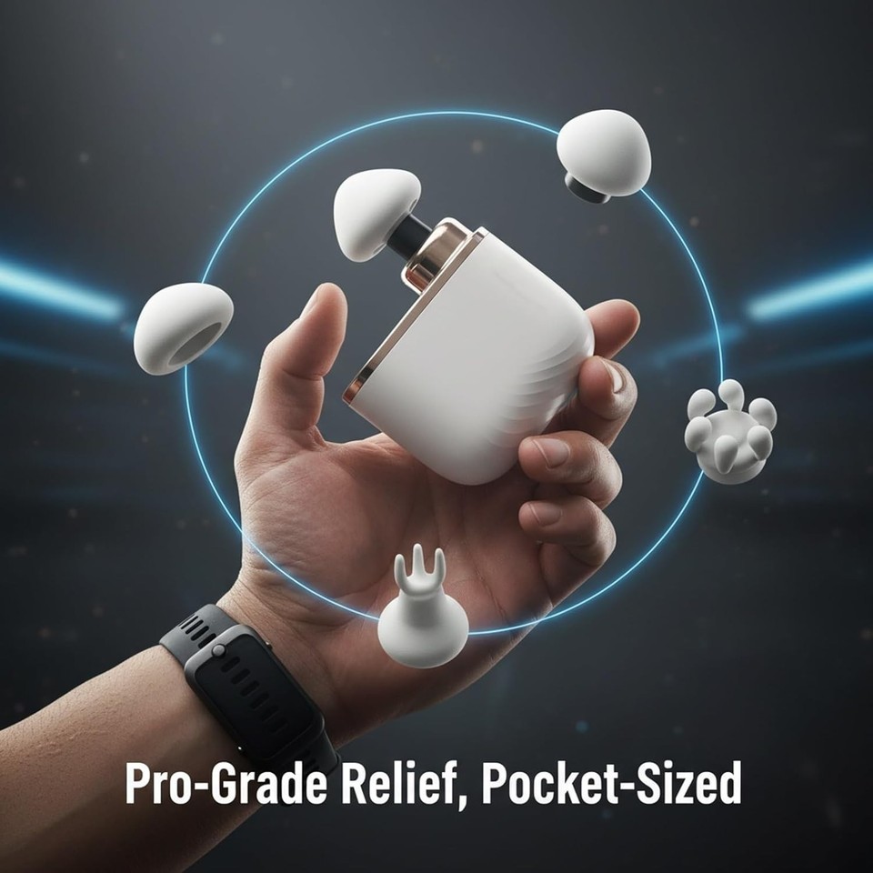 Pocket Massage Gun Mini Deep Tissue Muscle Relief Quiet Travel Handheld ...