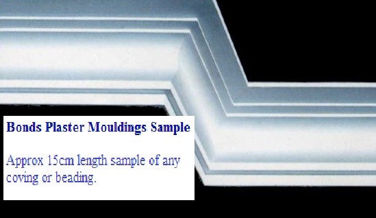 BONDS PLASTER MOULDINGS SAMPLE - Coving and Dado gypsum plaster | eBay UK