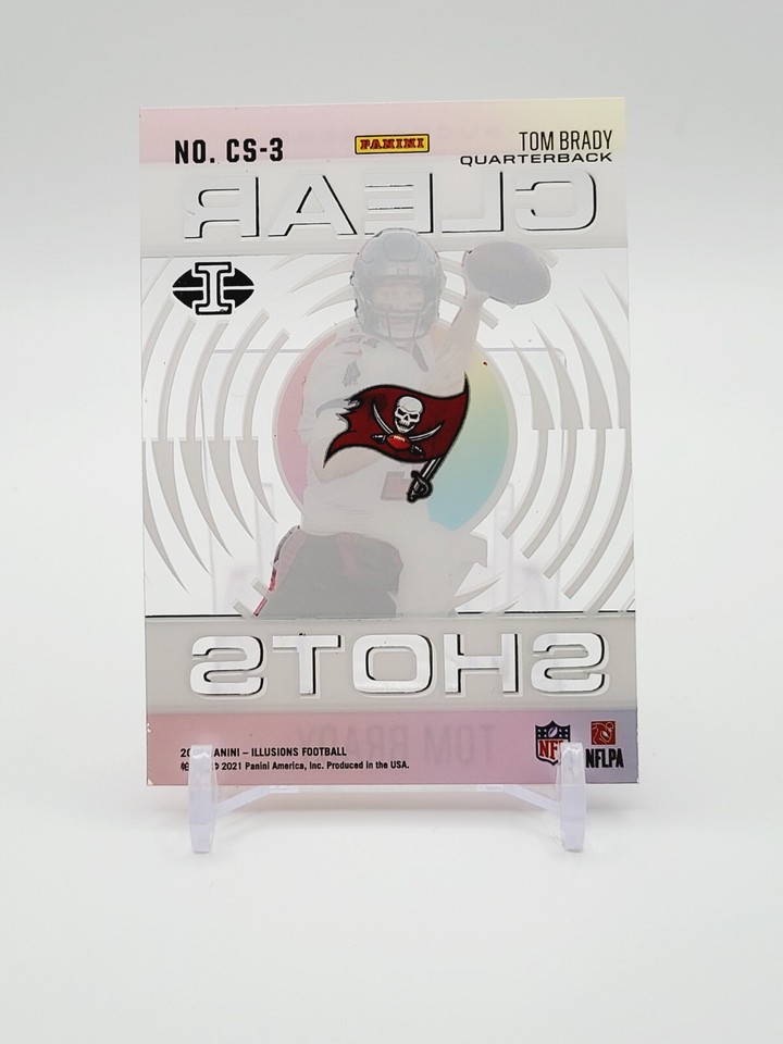 Tom Brady "CLEAR SHOTS" Acetate Insert 2021 Panini Illusions #CS-3 ...