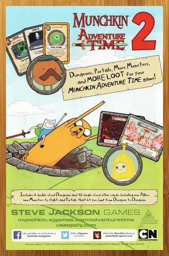 2015 Munchkin Adventure Time 2 Card Game Print Ad/Poster Authentic TCG ...