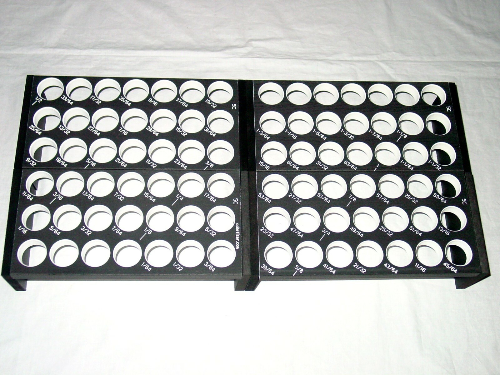 5C All Sizes 64ths-set Collet Rack Tray Drawer or Bench Storage Holder ...