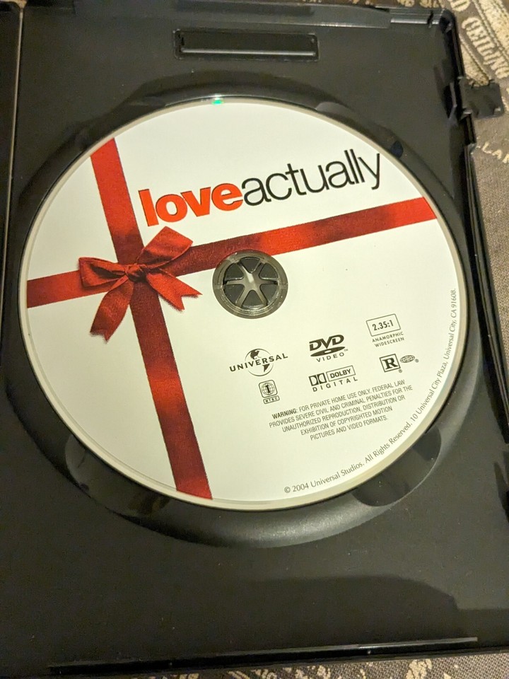 Love Actually (DVD, 2004, Widescreen) Hugh Grant, Alan Rickman, Liam ...