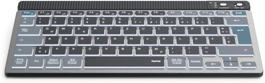 Hama Wireless Keyboard (Multi Device Keyboard with Wireless/Bluetooth ...
