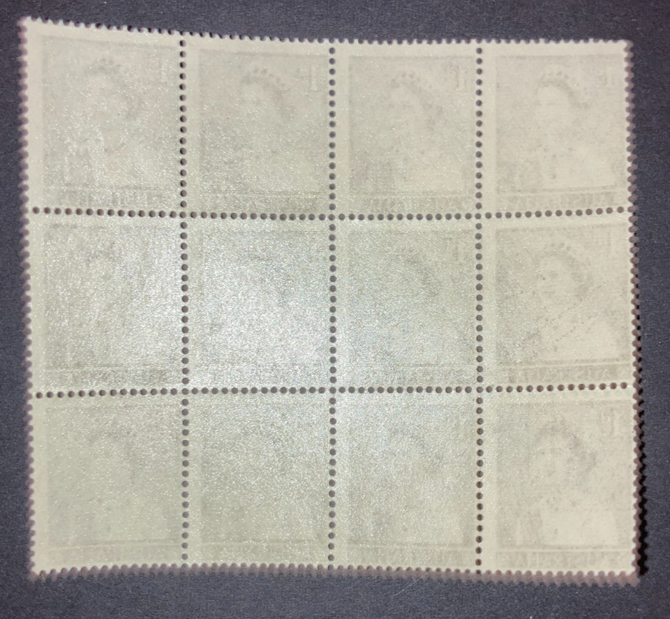 QUEEN ELIZABETH DEFINITIVES 1959 -1d BLOCK OF TWELVE - MNH | eBay Australia