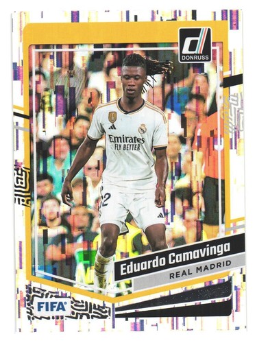 2023-24 Panini FIFA Donruss Soccer Real Madrid Silver Eduardo Camavinga ...