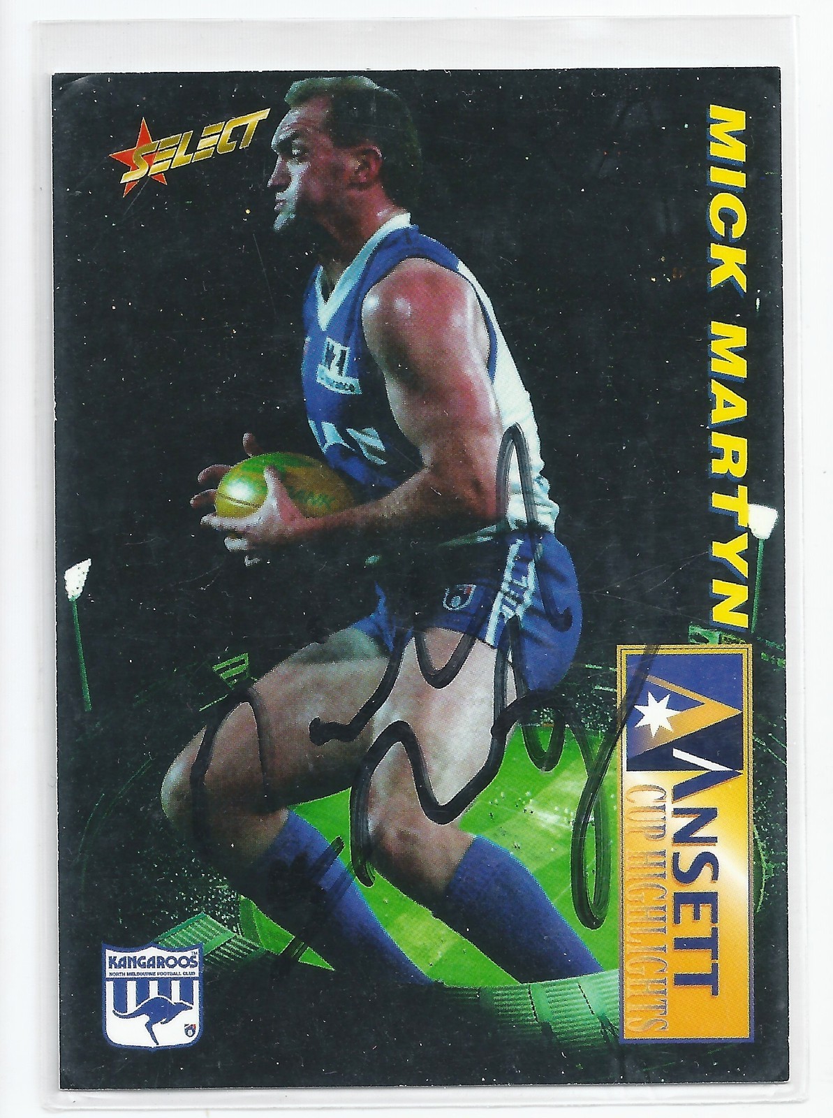 1995 Select Series 2 Ansett Cup Signed (446) Mick MARTYN North ...