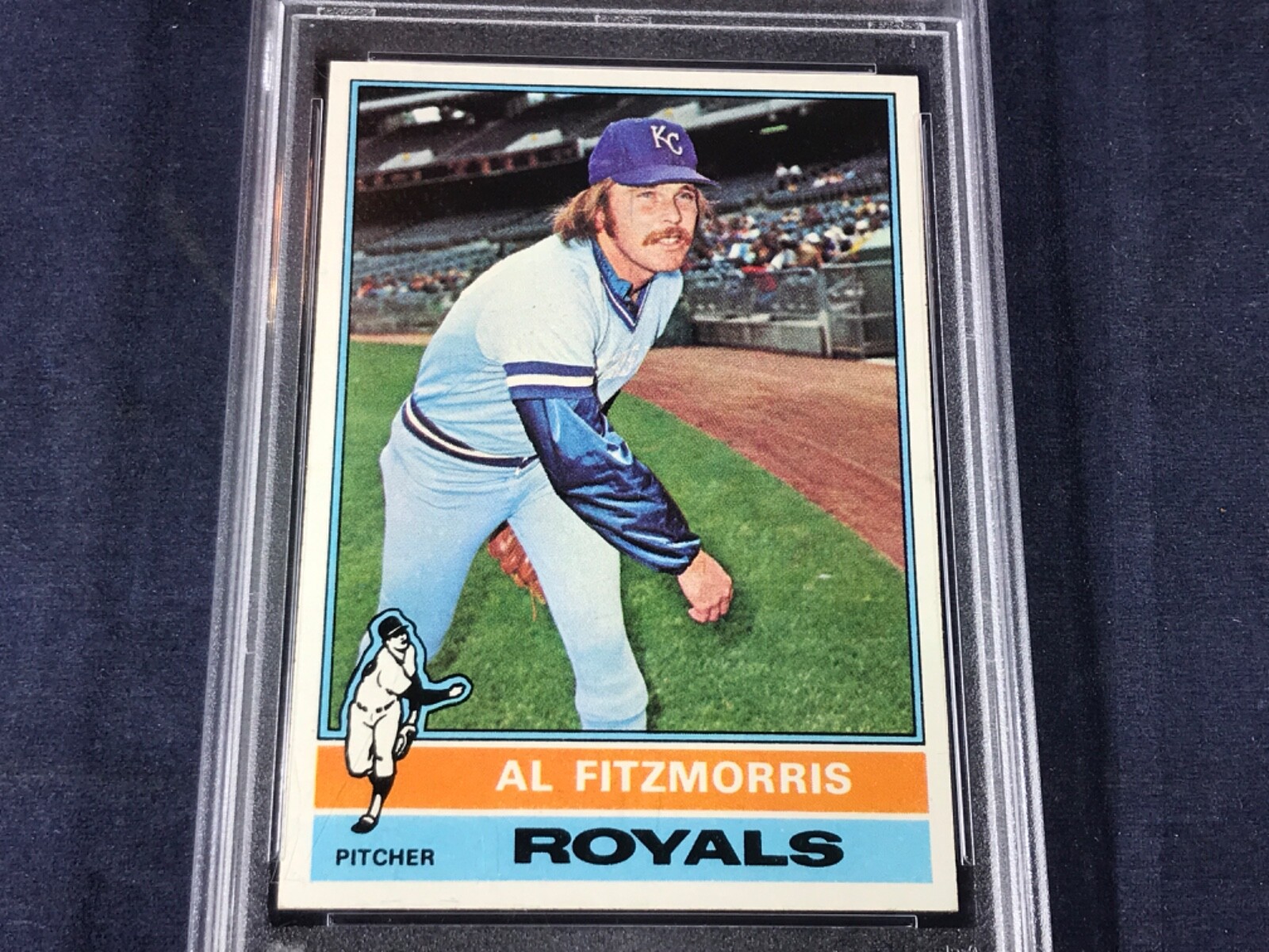 M3-35 BASEBALL CARD - AL FITZMORRIS ROYALS - CARD #144 - 1976 TOPPS ...