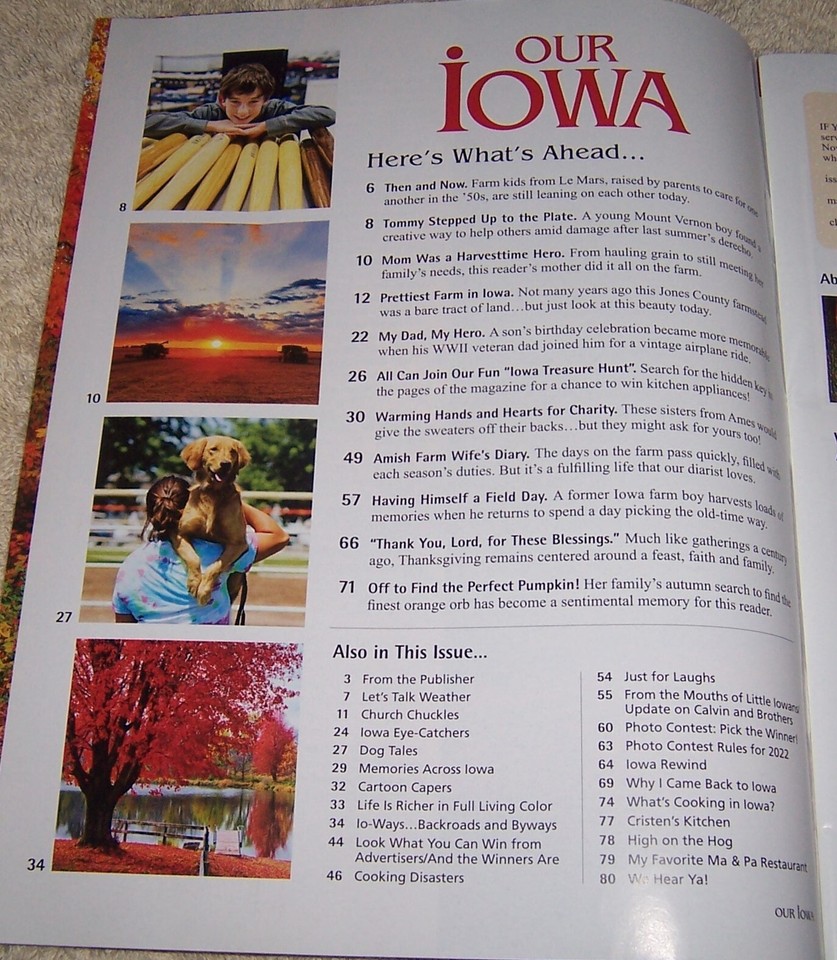 Our Iowa Magazine October/November 2021 | eBay