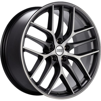 BBS CCR 19x10 ET 48 5x112 HB 82 Graphite Gray Diamond Cut Polish Wheel ...