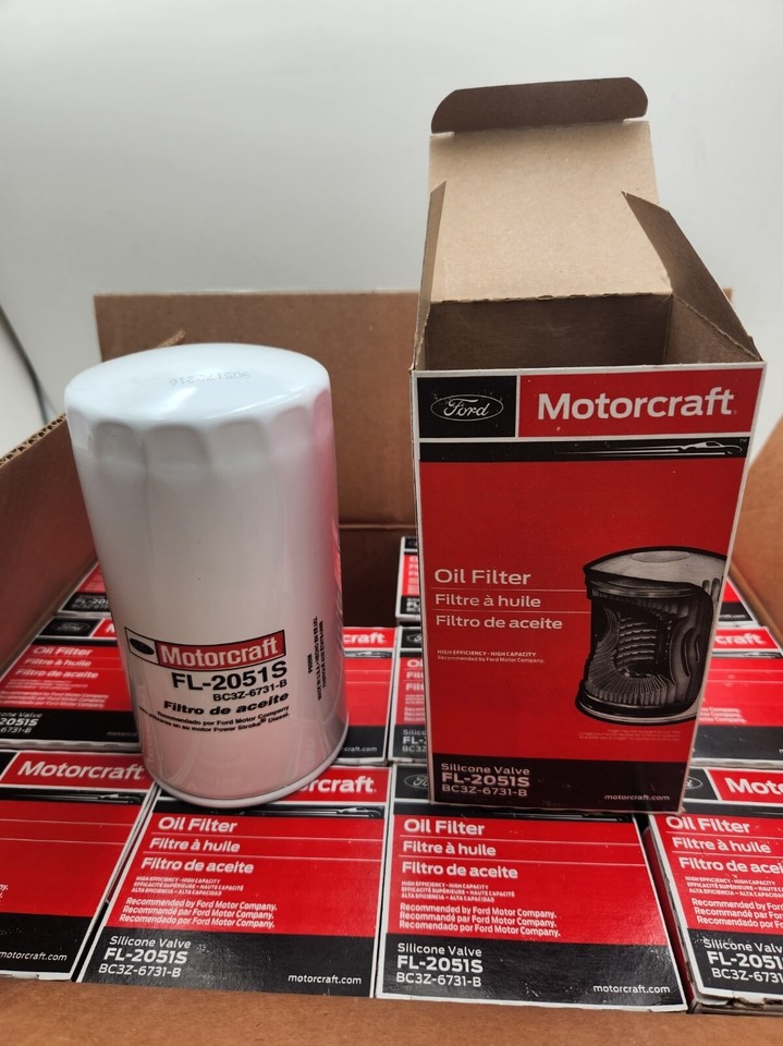 NEW Case of 12 OEM Ford Motorcraft Engine Oil Filters FL2051S BC3Z ...