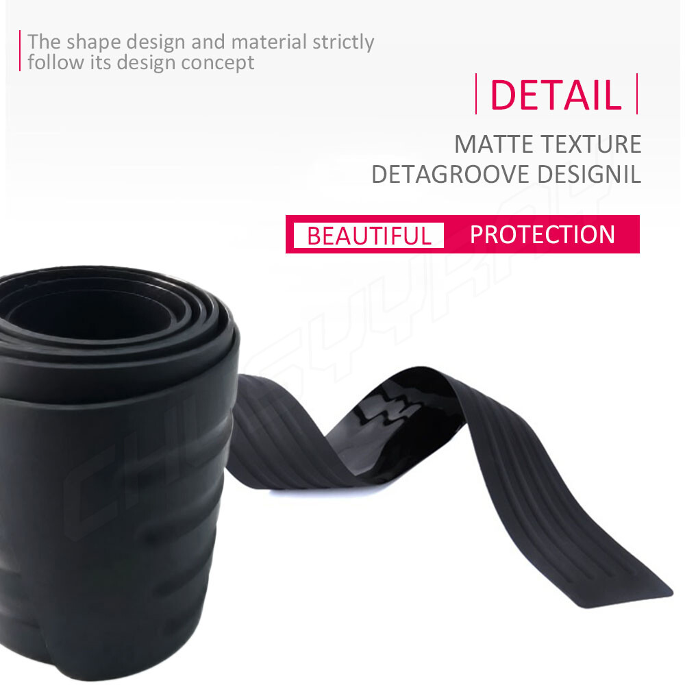 Accessories Rubber Sheet Car Rear Guard Bumper 4D Sticker Panel ...