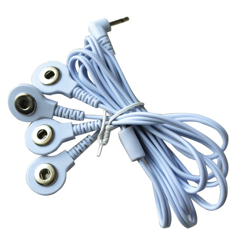 2pcs/lot Replacement Electrode Lead Wires Cables 3.5mm DC JACK Head 4 ...