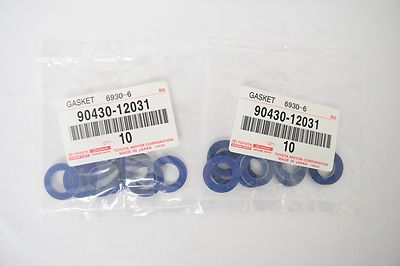 GENUINE TOYOTA LEXUS OIL DRAIN PLUG WASHER GASKET "SET of 20" OEM 90430 ...