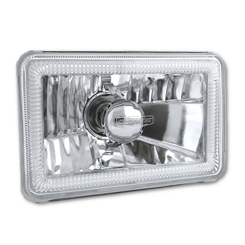 4X6" BLUETOOTH Color Change RGB SMD LED Halo Headlight 6000K HID Light ...