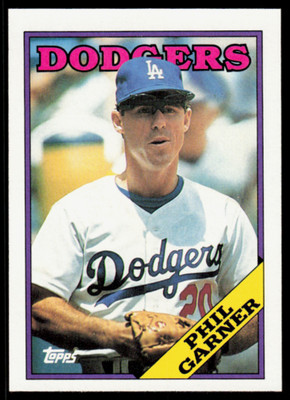 1988 Topps #174 Phil Garner Third Base Los Angeles Dodgers FREE ...