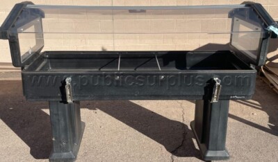 Cambro 6FBR Full Size Cold Food Buffet/Salad Bar W/Drain & Sneeze Guard ...