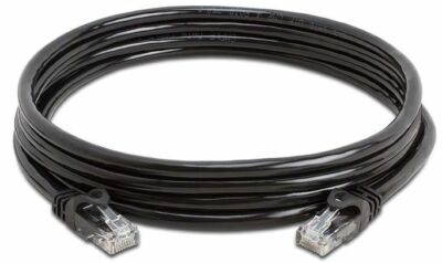 3m BLACK Network Cable Ethernet CAT5 CAT5e UTP Gigabit LAN Patch Cord ...
