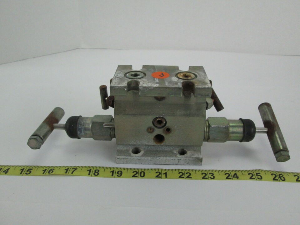 Anderson Greenwood 5 Valve Instrument Manifold M66ARDC R3V C/S 3000 PSI ...