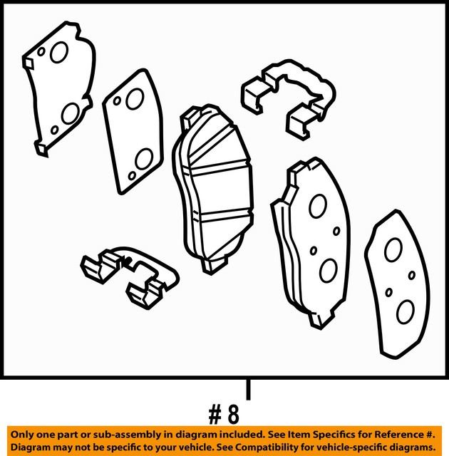 Hyundai OEM 09-14 Genesis Brake-front Pads 581013MA11 for sale online ...