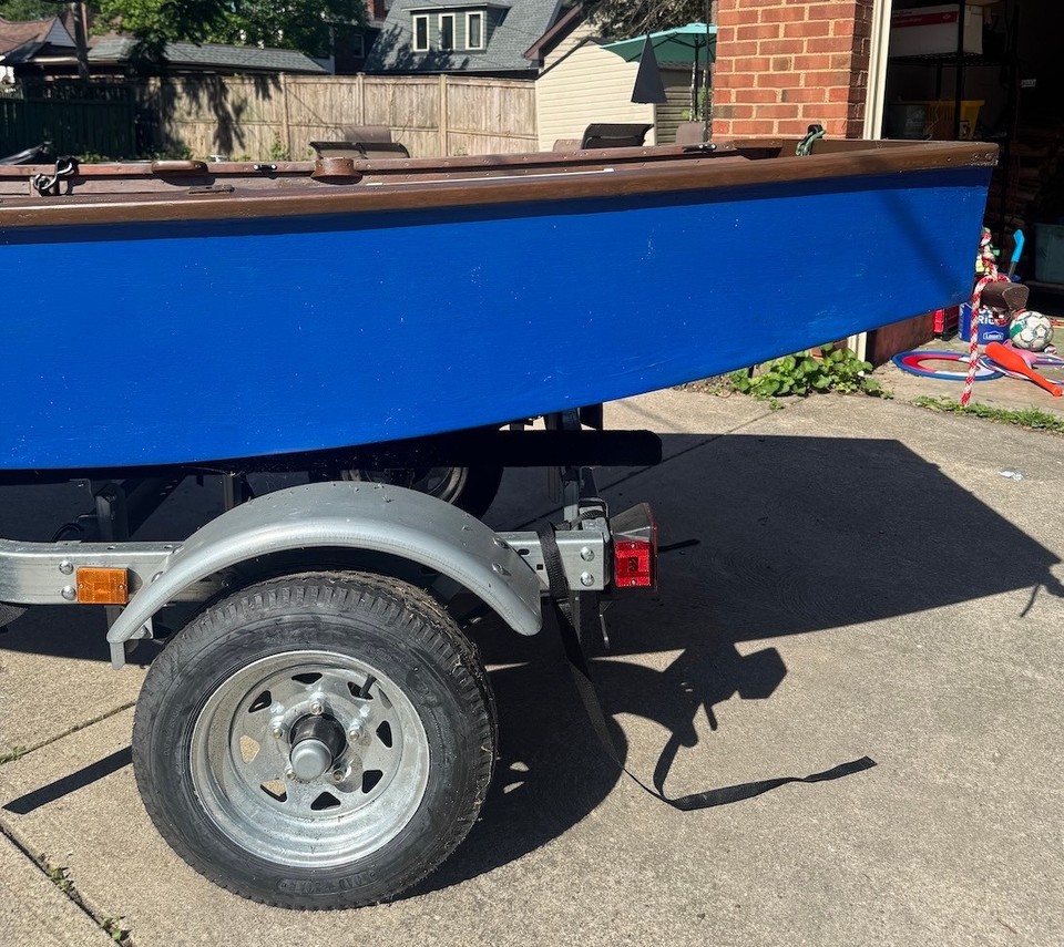 1970 Mirror 12' Wood Dinghy Sailboat - Free Trailer - Ohio | eBay