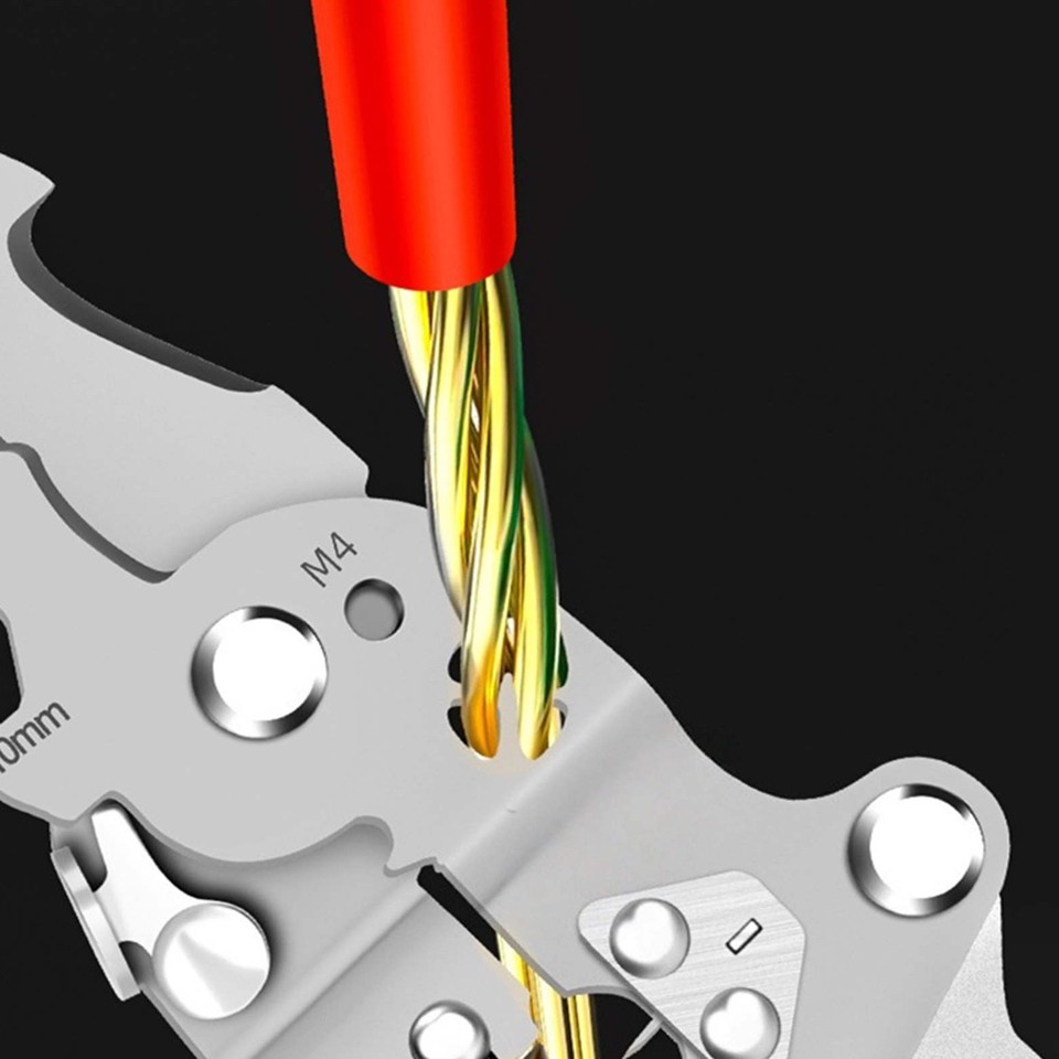 Portable Multi-Functional Folding Wire Stripper Pliers With Electrical ...