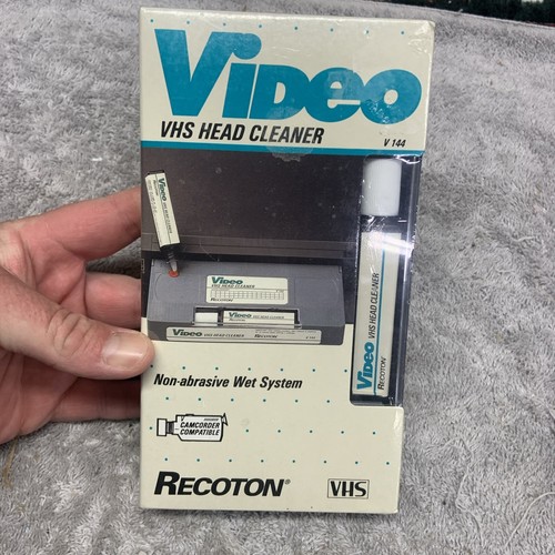Recoton VHS Video Cassette Head Cleaner Non-Abrasive Wet System VCR ...