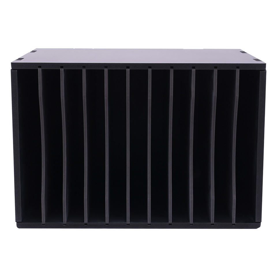 Vertical Desktop Sorter 11 Compartment Wooden Office Desk File Holder ...