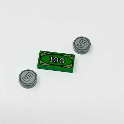 3069px7 98138 LEGO Parts Money 100 Dollar Bill 5 Cent Coins | eBay