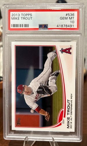 2013 Mike Trout Topps Rookie Card PSA 10 #536 | eBay