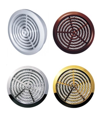 Mini Round Air Vent Grille 80mm with Flange and Fly Screen Ventilation ...