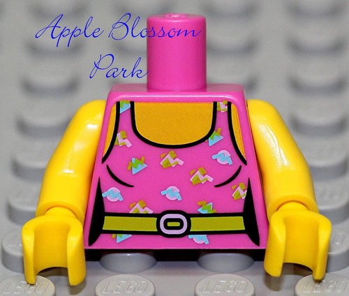 NEW Lego Female Minifig PINK TORSO -Minifigure City Girl w/Tank Top ...