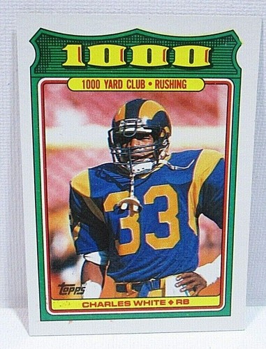 1988 Topps CHARLES WHITE -Los Angeles Rams # 1 - 1000 Yard Club | eBay