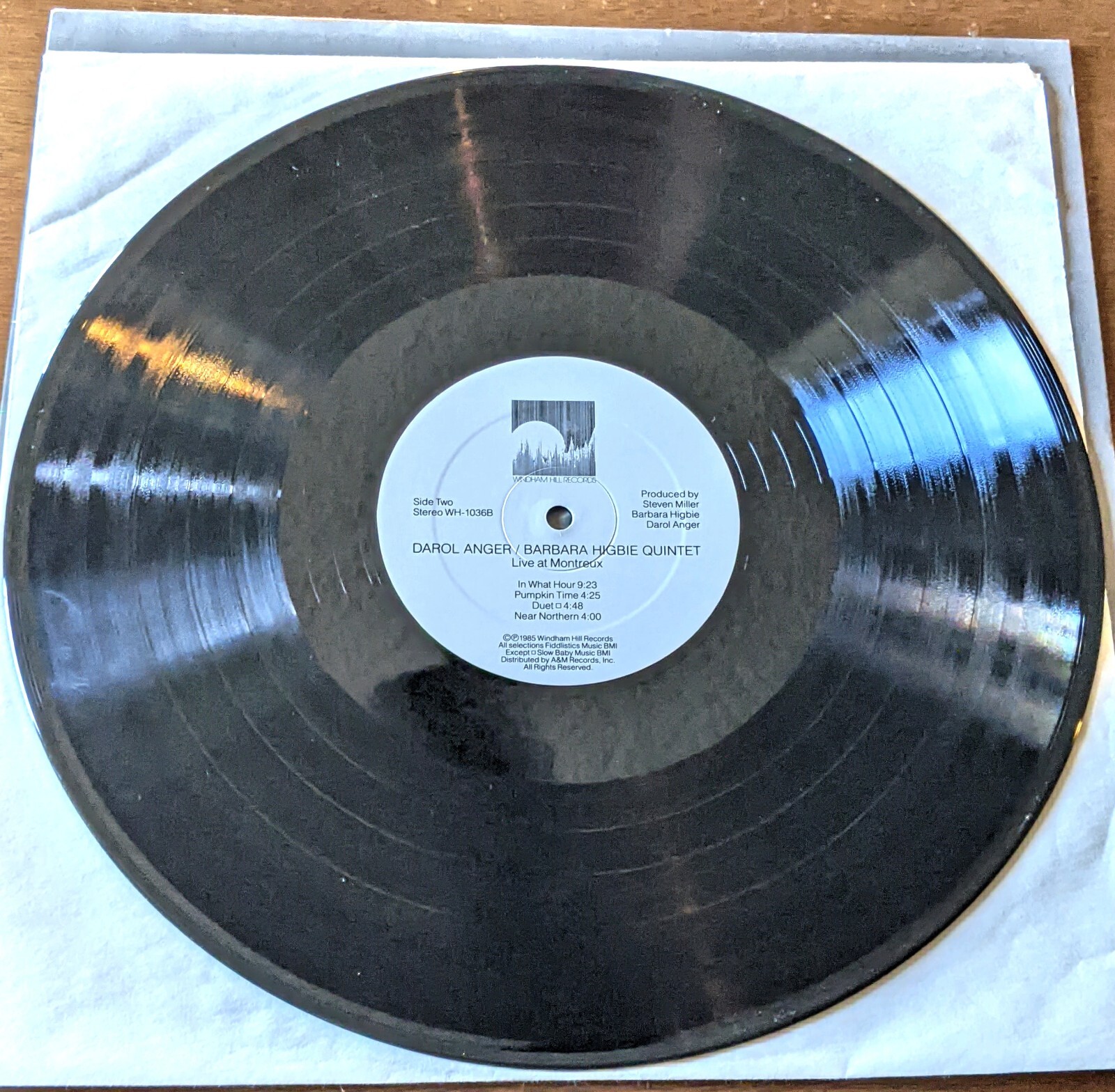 Darol Anger/Barbara Higbie Quartet- Live At Montreax- WH-1036 * VG ...