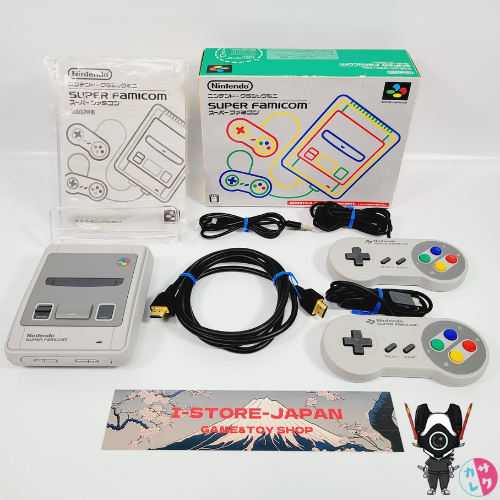 Nintendo Classic Mini Super Famicom Gray Console SNES SFC Tested Box ...