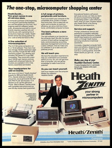 1984 Heath/Zenith Microcomputer Shopping Center PRINT AD Retro Computers PC | eBay