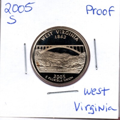 2005 -S WEST VIRGINIA STATE QUARTER FROM PROOF SET ACTUAL COIN #2078 | eBay
