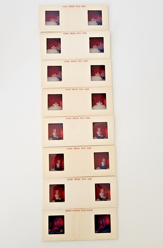 Lot Of 8 Vintage Color Portrait Photo Slides Children Baby Stereo ...