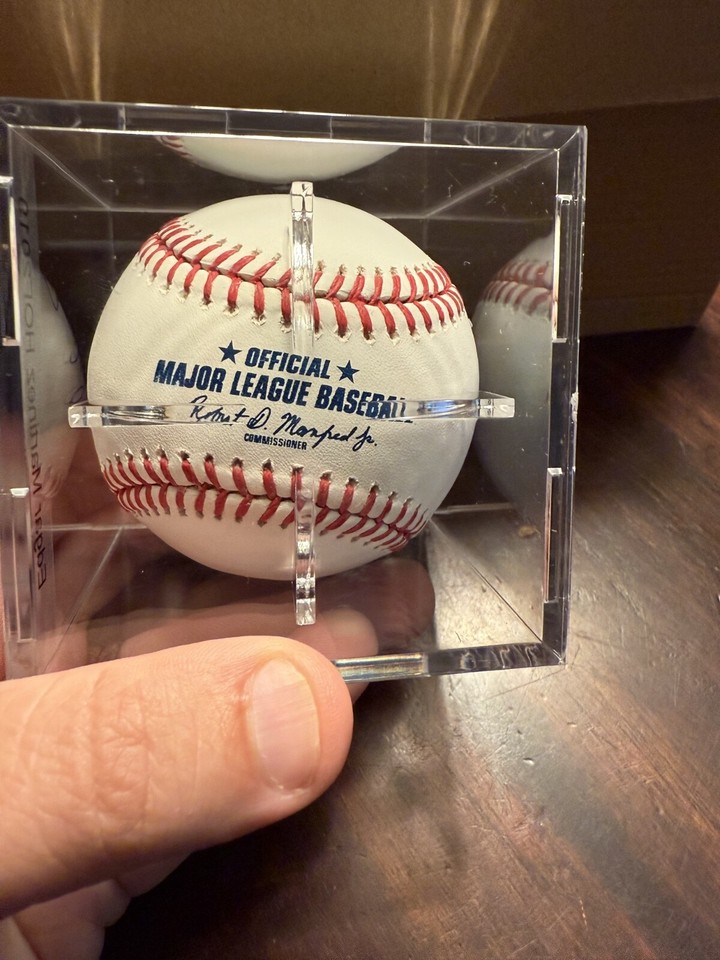 Edgar Martinez Signed Autographed Baseball HOF 2019 on HOF LOGO ball ...
