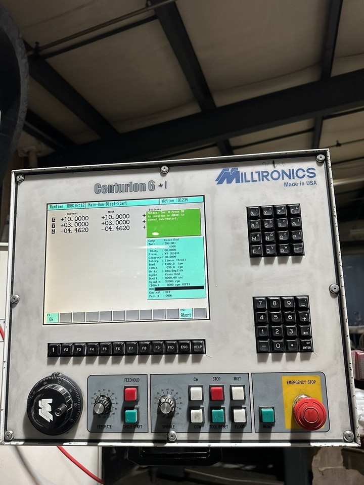 2001 Milltronics RH20 Vertical Machining Center - Video link in the ...